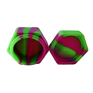 Gentcy 26ml 1pcs Purple Hexagon Silicone Container Jar New Honeybee Silicone Jar Box