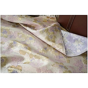 XMTXZYM 2 Meter Yarn Dyed Jacquard Fabric Women's Spring Autumn Dress Decorative Sewing Fabric