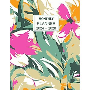 2024-2028 monthly planner: 5 Years From January 2024 To December 2028