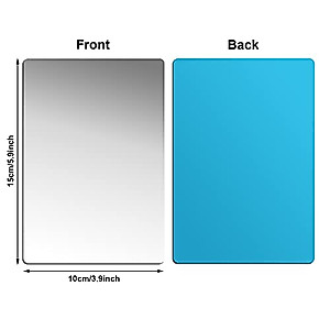 School Shatter Proof Plastic Mirrors 4 x 6 Inch Mirror Tiles with Soft Round Corners Double Sided Protective Film Mirror Sheets Art and Craft Supply for School Classroom Bathroom (8 Pieces)