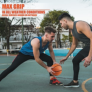 Sawowkuya 6 Pack Basketballs Official Size 7, Outdoor Basketball 29.5" for Men and Women, Indoor Basket Ball with Pump, Rubber Basketball Ball for Adult, Teen and Youth