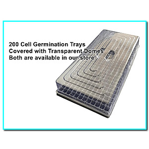 RooTrimmer 200 Cell, 10pcs-Pack Thick Durable Flats Vegetable Fruit Seeds Seedling Plastic Plug Farmer Nursery Trays Roots Propagation