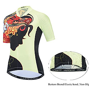 PSPORT Women's Cycling Jersey Summer Lady Short Sleeve Bike Clothing Biking Jerseys