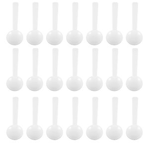 100pcs Micro Labs Liquid Measuring 1 Gram Static Plastic Tiny Scoop for Home Laboratory Kitchen