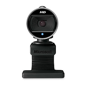 Microsoft LifeCam Cinema,Webcam with built-in noise cancelling Microphone, Light Correction, USB Connectivity, for video calling on Microsoft Teams/Zoom, compatible with Windows 8/10/11/ Mac