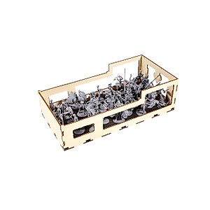 The Broken Token Game Organizer Compatible with Middara: Unintentional Malum - Act 1 - Wooden Game Organizing Box with Multiple Trays