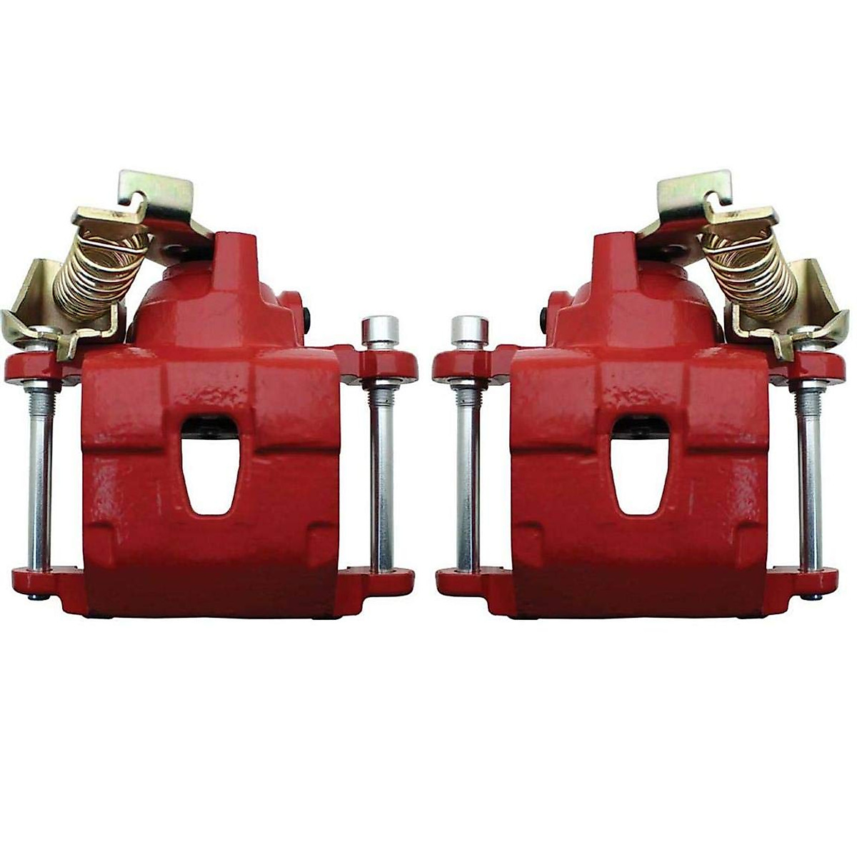 Speedway Rear Drill/Slotted Disc Brake Kit, 64-72 GM A-Body, Red