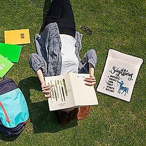 BLUPARK Zodiac Sign Book Sleeve Horoscope Book Covers for Paperbacks 12 Constellation Birthday Gift for Astrology Lover (Sagittarius)