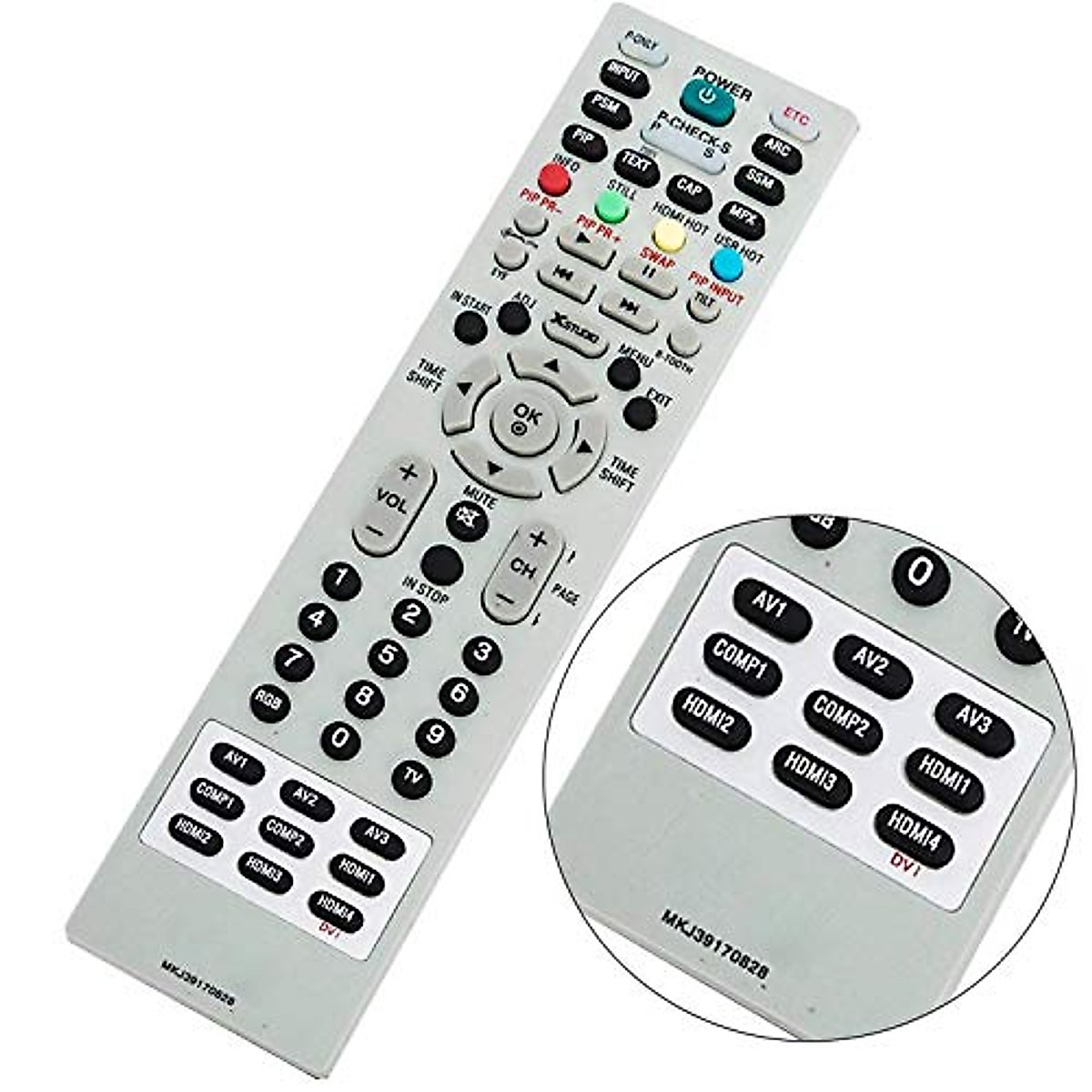 MKJ39170828 Replace Factory SVC Remocon Service Remote Control Compatible with LG LCD LED TV DU-27FB32C DU27FB32C
