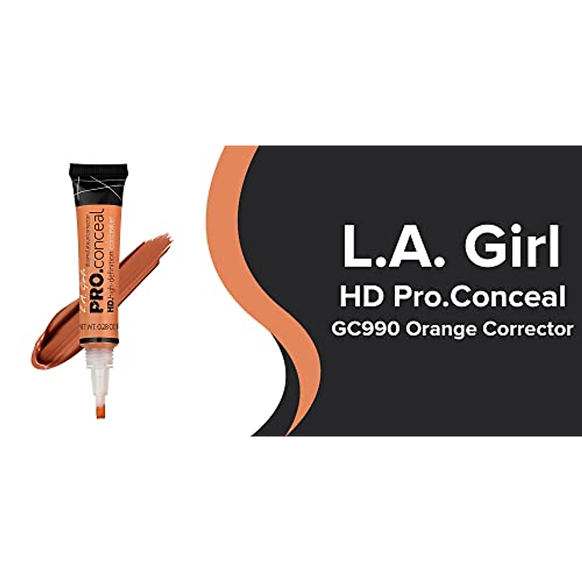 L.A. Girl Pro Conceal HD Concealer,0.28 Ounce (Orange Corrector)