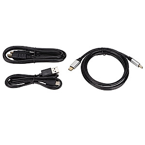 Jeanoko External Mobile Screen, Dual Speaker Full HD 1080P USB C Monitor 60Hz Refresh Rate for Switch for Phone for Laptop