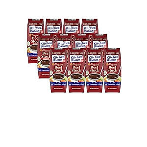 Kitchen Basics Original Beef Stock, 8.25 oz Carton, (Pack of 12)