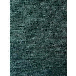 Charmii 100% Linen Fabric by The Yard, Precut Embroidery Fabric Linen for Clothing, Crafts and Quilting, Soft, Versatile, Breathable, 57.5" Wide, Green