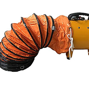 iLiving Utility High Velocity Blower, Fume Extractor, Portable Exhaust and Ventilator Fan (Duct Hose 12"), 15.5 ft