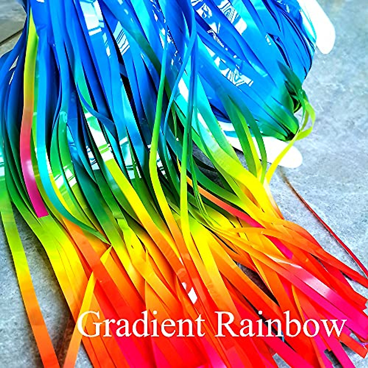 Rainbow Foil Fringe Curtain Backdrop Tinsel Photo Booth Props for Birthday Gay Pride Day Circus Bachelorette Wedding Engagement Bridal Shower Baby Shower Happy New Year Party Decorations - 2 Packs