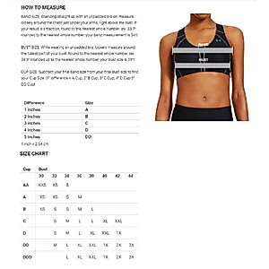 Under Armour Women's Limitless High Sports Bra , Black (001)/White , Small