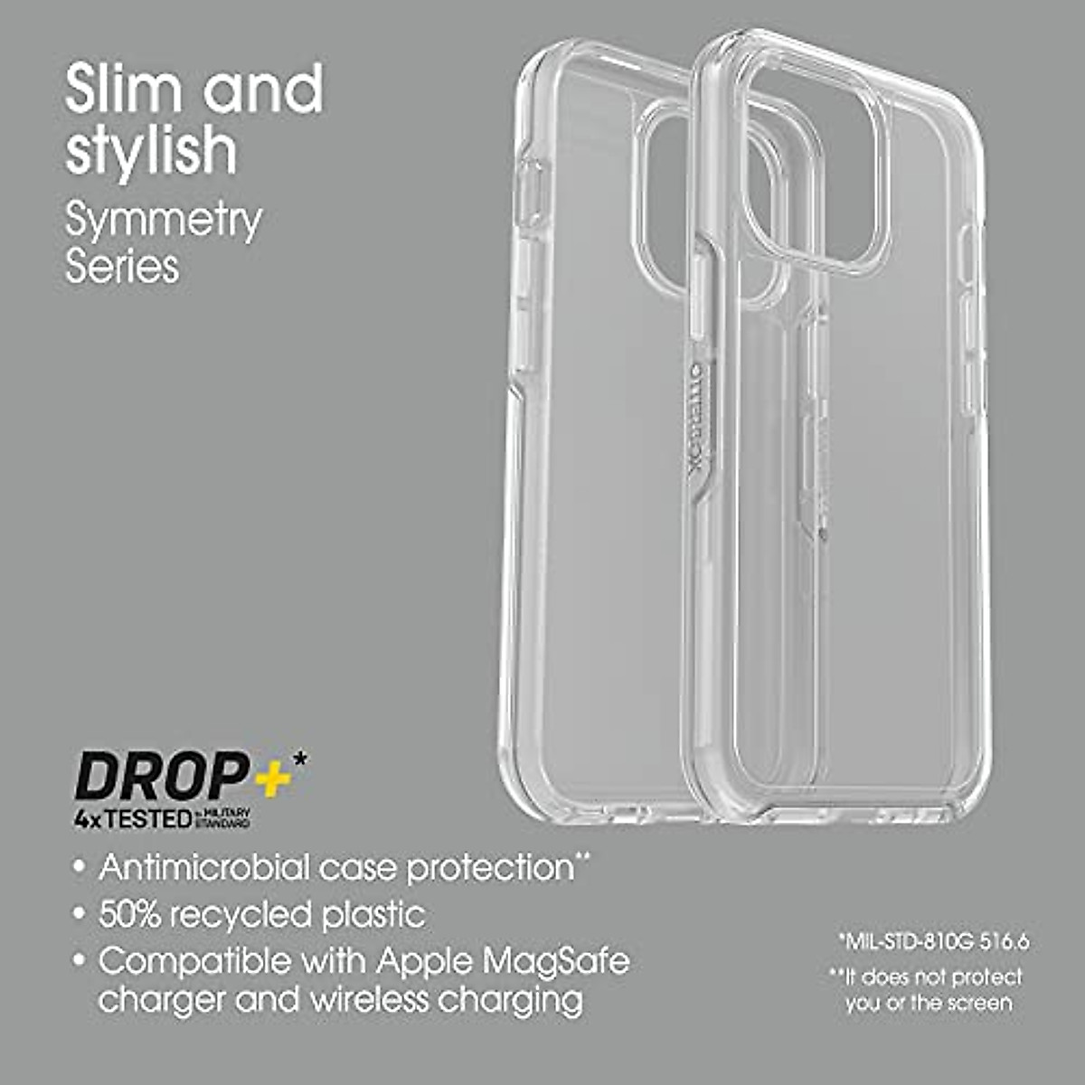 OtterBox SYMMETRY CLEAR SERIES Case for iPhone 13 Pro (ONLY) - CLEAR