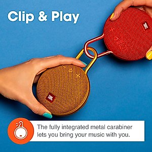 JBL Clip 3, Camouflage - Waterproof, Durable & Portable Bluetooth Speaker - Up to 10 Hours of Play - Includes Noise-Cancelling Speakerphone & Wireless Streaming