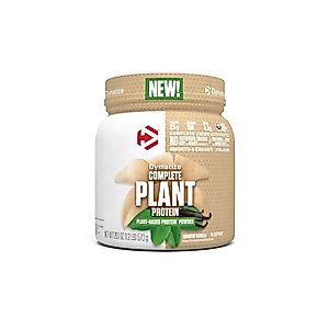 Dymatize Vegan Plant Protein, Smooth Vanilla, 25g Protein, 4.8g BCAAs, Complete Amino Acid Profile, 15 Servings