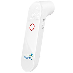 Innovo Medical iF100A Non-Contact Digital Forehead Thermometer, Fever Alert, Termometro (White)
