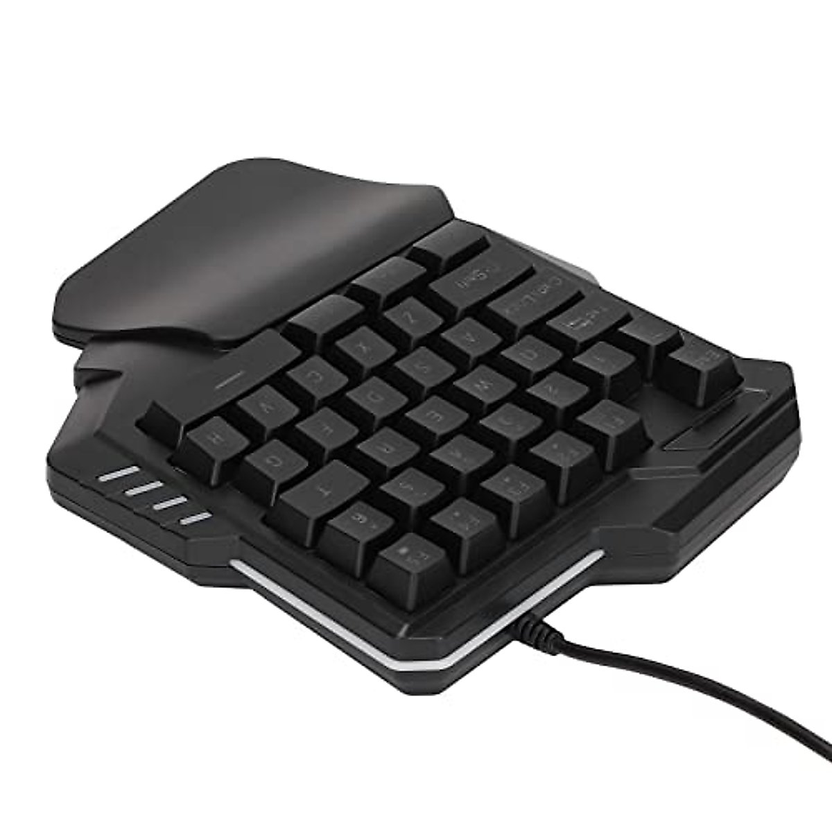 Mini Gaming Keyboard, One Handed Keyboard Accurate Control 35 Keys for Game for Home for Dorm
