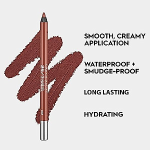 Urban Decay 24/7 Glide-On Lip Pencil, Liar - Mauve-Nude - Long-Lasting, Waterproof Lip Liner - Prevents Feathering - Moisturizing Vitamin E, Jojoba Oil & Cottonseed Oil
