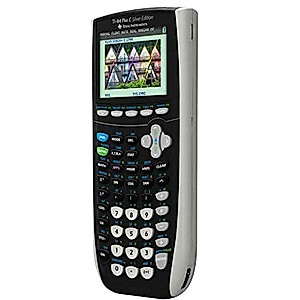 Texas Instruments TI-84 Plus C Silver Edition Graphing Calculator, Black (Renewed)