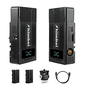 Shimbol ZOlink 600S Wireless SDI/HDMI Video Transmitter and Receiver for DSLR Cameras, Built-in Antenna Fanless, 600ft Long Range 0.08s Low Latency 1080P HD 5G WiFi Video&Audio Transmission System