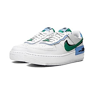 Nike Women's Air Force 1 Shoes, Photon Dust/Malachite-black, 7