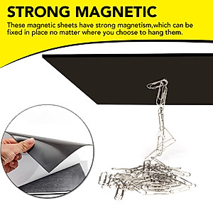 DIYMAG Magnetic Adhesive Sheets,|4" x 6"|,10 Pack Cuttable Magnetic Sheets,Flexible magnet sheets with adhesive for Crafts,Photos,Easy Peel and Stick