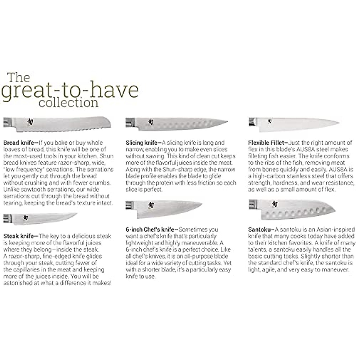 Shun Cutlery 6-Slot Sidecar Steak Knife Block, Made from Durable, Sustainable Bamboo, Authentic, Japanese Universal Knife Block, Knife Holder for Kitchen Counter