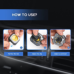 Air Jungles Hawaiian Scent Car Air Freshener Clip, 6 Car Freshener Vent Clips, 4ml Each, Long Lasting , Up to 180 Days Refresher Odor Eliminator