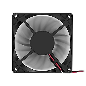 Dorhea 80x80x15mm Fan 12V 2Pin DC 8015 Brushless Cooling Case Fan for Cooling PC Computer Case CPU Radiator Cooler Fan 2Pin