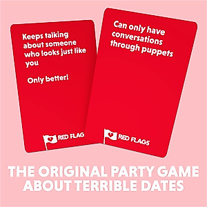 Red Flags: The Game of Terrible Dates | Funny Card Game/Party Game for Adults, 3-10 Players | by Jack Dire, Creator of Superfight