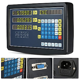 2/3 Axis Digital Readout and TTL Precision Linear Glass Scale DRO Encoder for Milling Lathe. Note:Display&Scales Sold Separately,Pls Select The Size Options! (3 Axis Digital Readout Display ONLY)