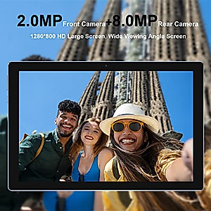 Tablet Android 11.0 Tablet, 2 in 1 Tablet 10.1 Inch, 64GB ROM+4GB RAM, CPU 1.8Ghz Dual 8MP Camera, 6000mAh Battery IPS WIFI Bluetooth Tablets PC with Keyboard Case Mouse Film Stylus Tablet computer.