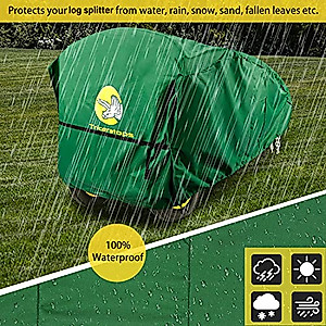 Triceratops Log Splitter Cover, 600D Oxford Waterproof Heavy-Duty Wood Splitter Cover (83 x 45 x 39 inch), Anti-UV and Weather-Resistant Storage Cover, Compatible with 15-40-ton Log Splitters