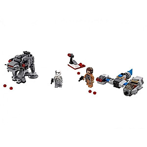 LEGO Star Wars: The Last Jedi Ski Speeder vs. First Order Walker Microfighters 75195 Building Kit (216 Piece)