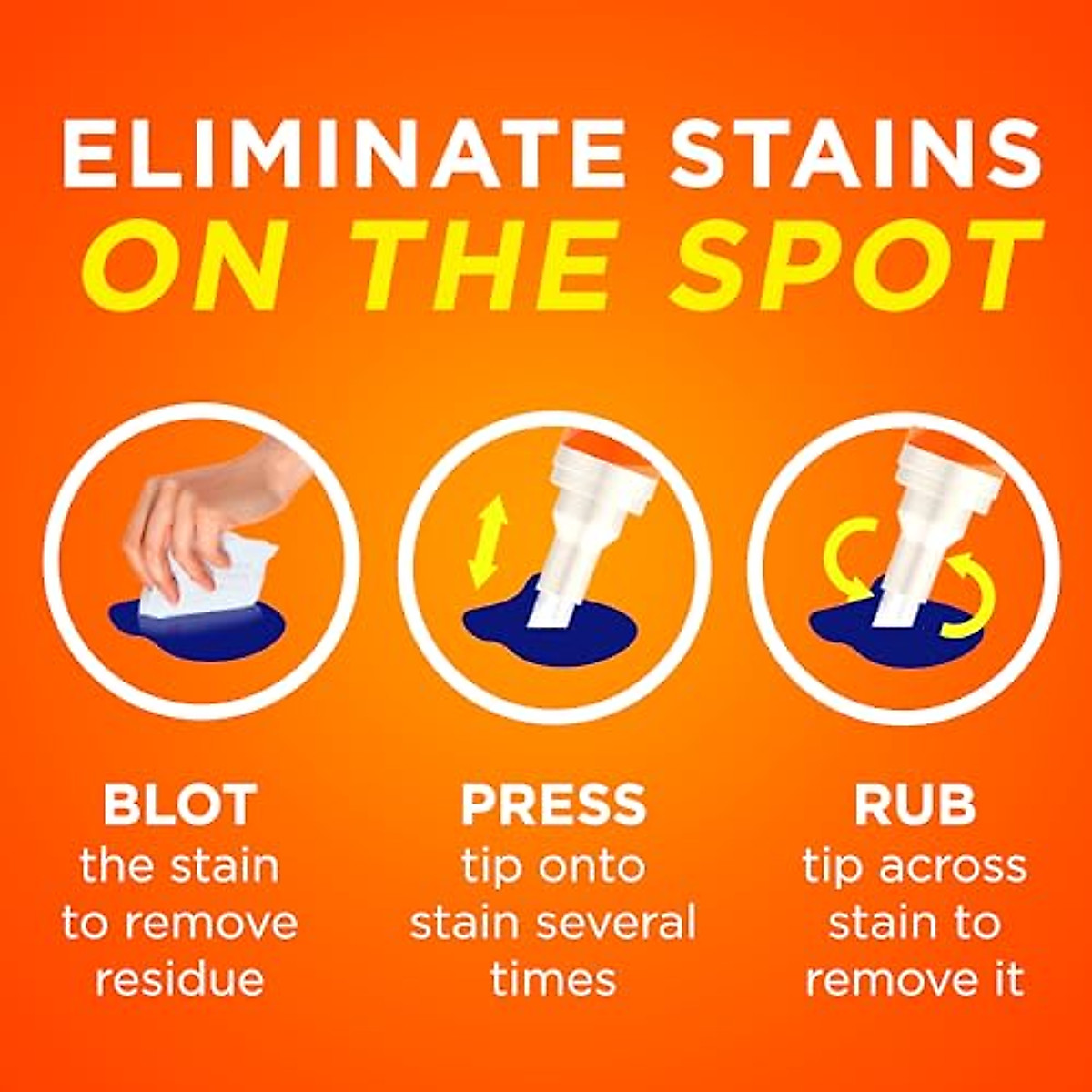 Tide Stain Remover for Clothes, Tide To Go Pen, Instant Stain & Spot Remover for Clothes, Travel & Pocket Size, 5 Count (Pack of 1)