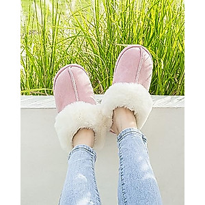 Plush House Slippers for Women Men, Fluffy Soft Warm Home Slippers, Winter House Shoes Indoor and Outdoor, Cloud slippers slides for Women Men