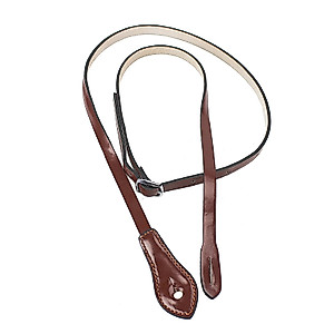 Walker & Williams M-41 Chestnut Brown Leather Mandolin Strap For A or F Types