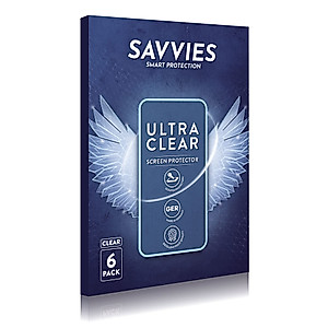 savvies Screen Protector Compatible with Nintendo Gameboy Advance SP (housing) Protection Film Clear 6-Pack