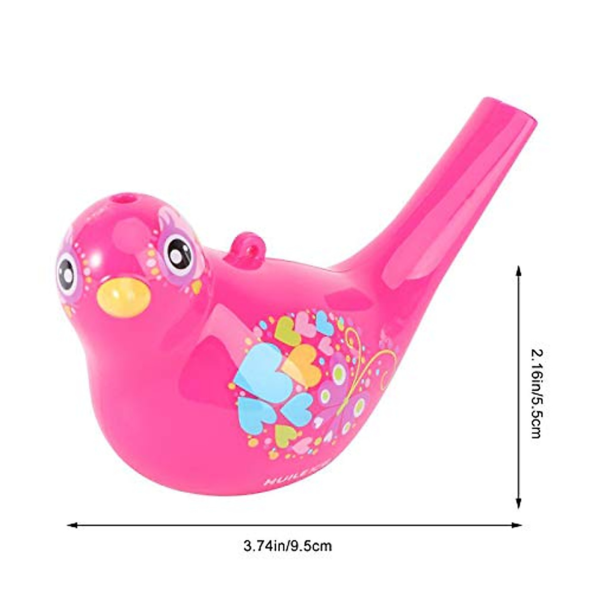 Tovip 1Pcs Coloured Drawing Water Bird Whistle Bathtime Musical Toy for Kids Early Learning Educational Children Gift Toy Musical Instrument