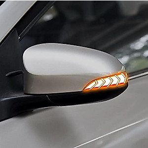 Auto-Tech 1 Pair Side Rearview Mirror Running Water Turn Signal Lamp Compatible For Toyota Verso 2016-2018 (Blue Light)