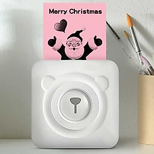 XWWDP Portable Bluetooth 4.0 Thermal Photo Printer Wireless Inkless Mini Pocket Label Notes Printer Papers