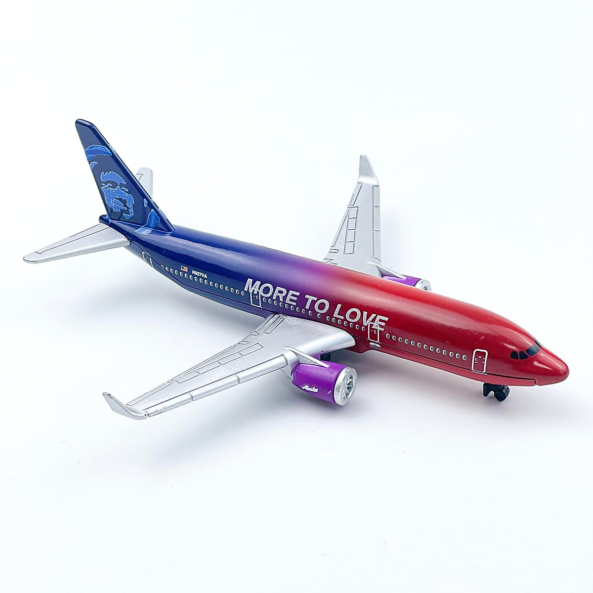 AVIAMUSE Alaska Model Airplane, Multi-Color Livery Single Plane Die-cast Model Planes Aircraft Suitable for Collection & Gifts