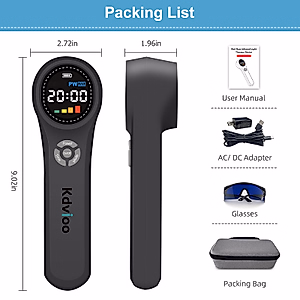 Kdvioo Cold Laser Therapy for Dogs,Red Light Therapy Devices,16x660nm+4x810nm+4x980nm,Infrared Red Light Therapy Machine for Dogs Cats Muscle and Joint Pain Relief,Handheld Infrared Light for Pet/Vet