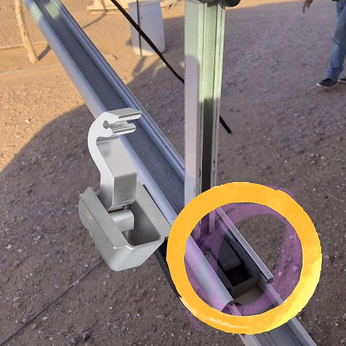 8EST TQQL RV Awning Parts Replacement for Dometic A&E 9000 8500,830463P RV Awning Rafter Rivet Slider Asm -1 Pack