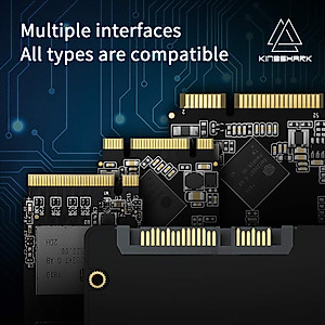 Kingshark Gamer mSATA 1TB Internal Solid State Drive High Performance Hard Drive for Desktop Laptop SATA III 6Gb/s Includes SSD (1TB, MSATA)