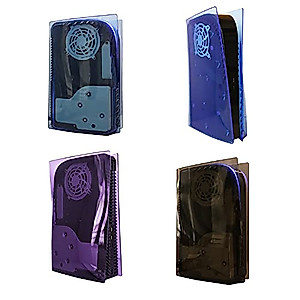 Transparent Shell Hard Shell Replacement Plate Case Cover for PS5 Disc Edition Gaming Console (Transparency)